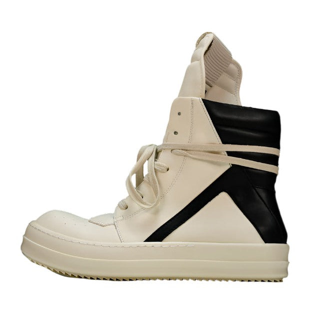 RICK OWENS GEOBASKET MILK BLACK - Prime Reps